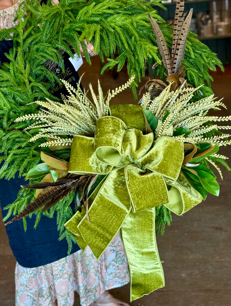 35" MIXED FEATHER SPRAY – Millstone Market & Nursery